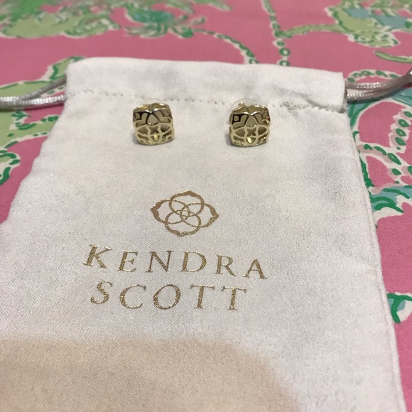 Kendra Scott | Jewelry | Kendra Scott Tima Stud Earrings In Gold | Poshmark